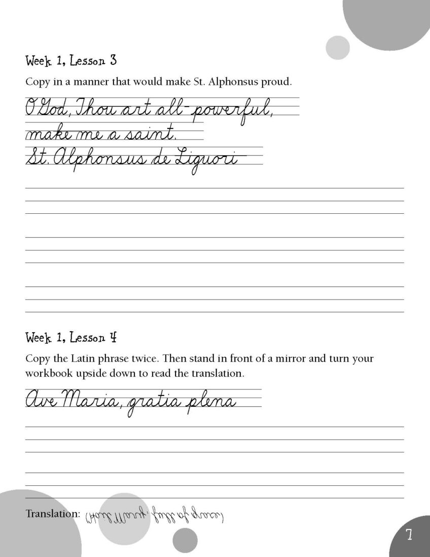 Catholic Heritage Handwriting, Level 4 - Catholic Heritage Curricula