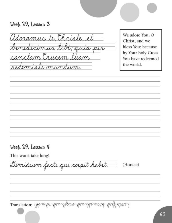 Catholic Heritage Handwriting, Level 4 - Catholic Heritage Curricula
