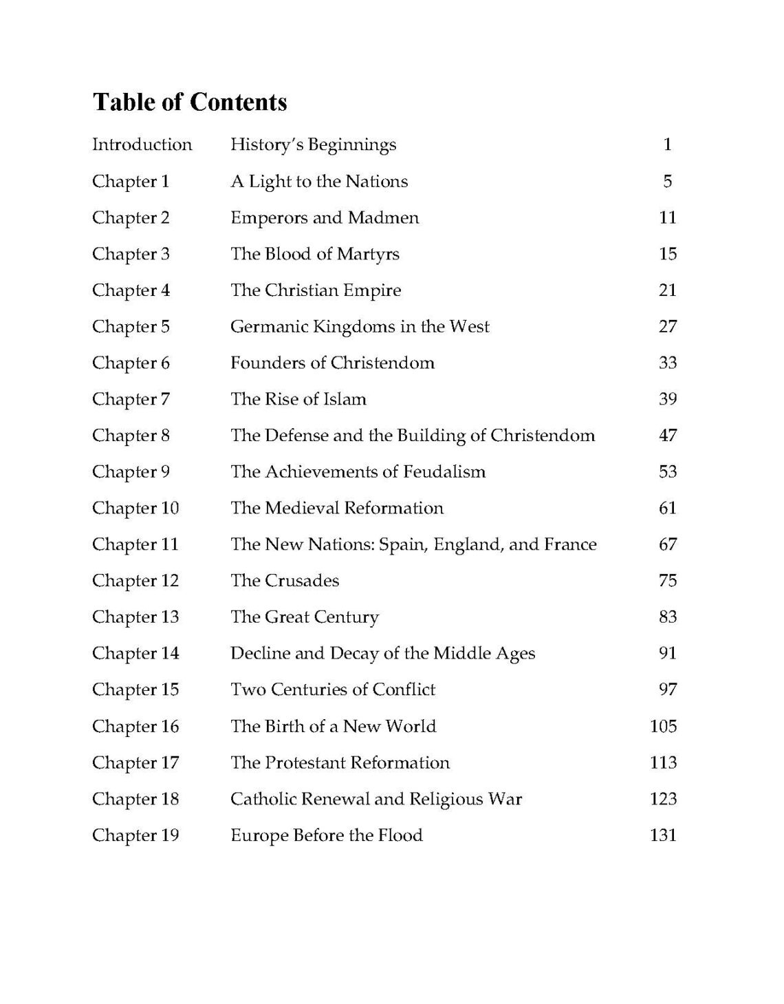 Light to the Nations, Part 1: The History of Christian Civilization ...