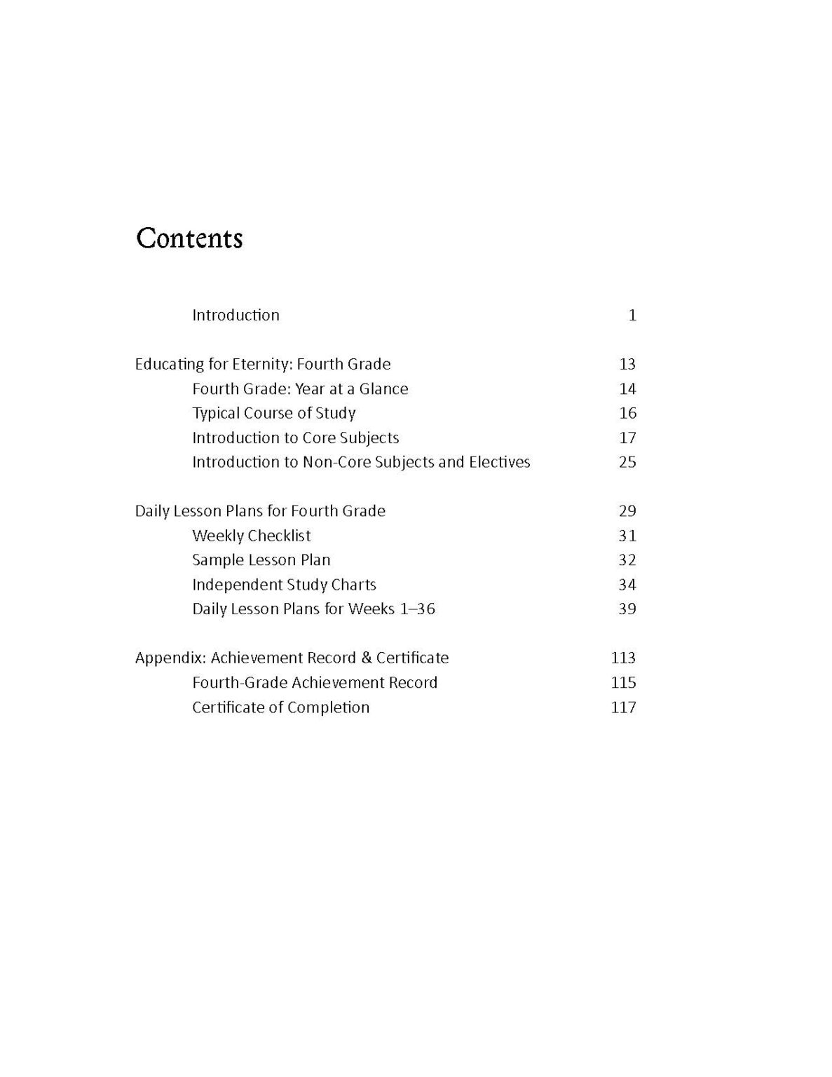 CHC Lesson Plans: Fourth Grade - Catholic Heritage Curricula
