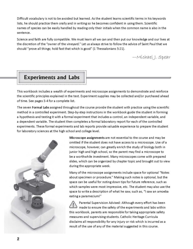 Life Science - Catholic Heritage Curricula
