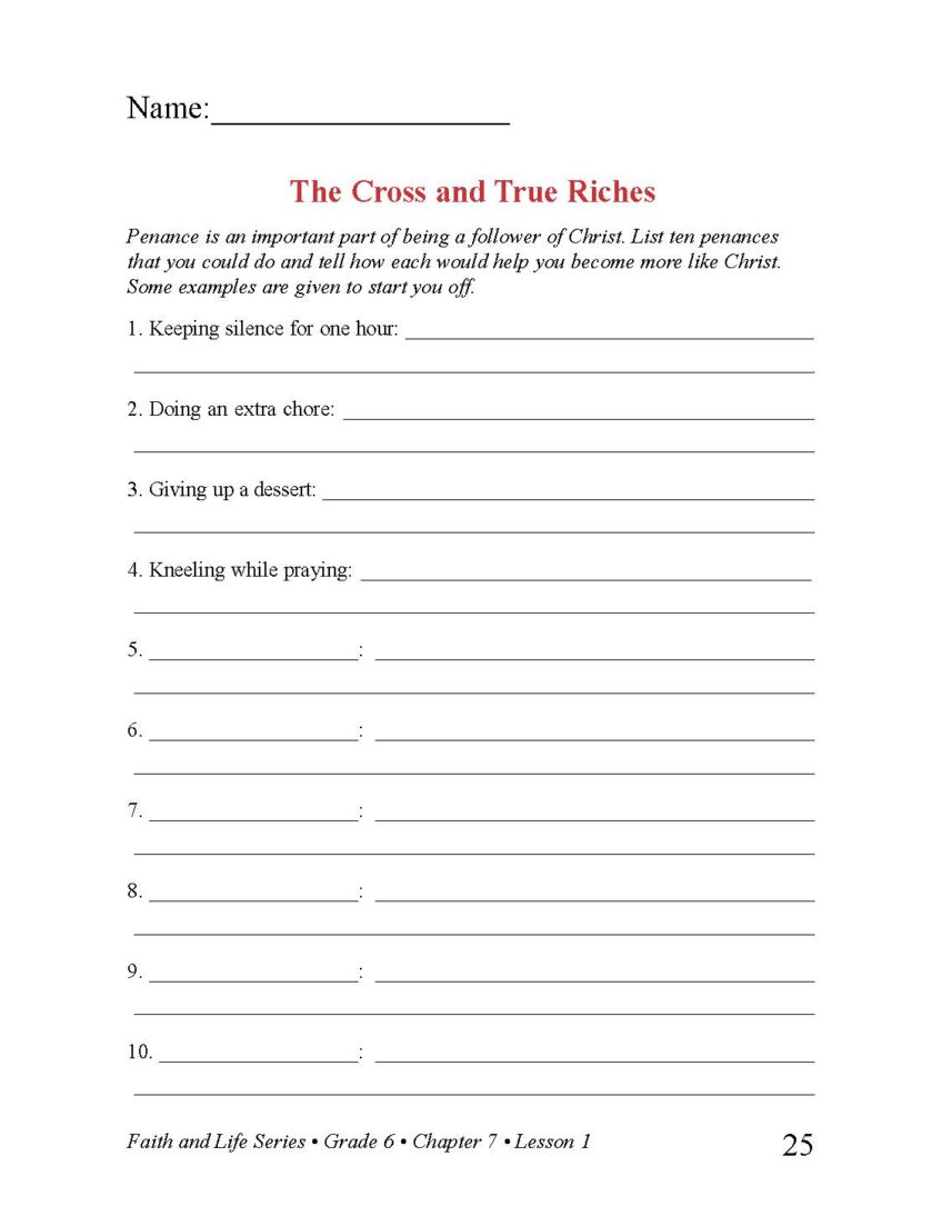 Faith and Life, Grade 6: Following Christ - Catholic Heritage Curricula