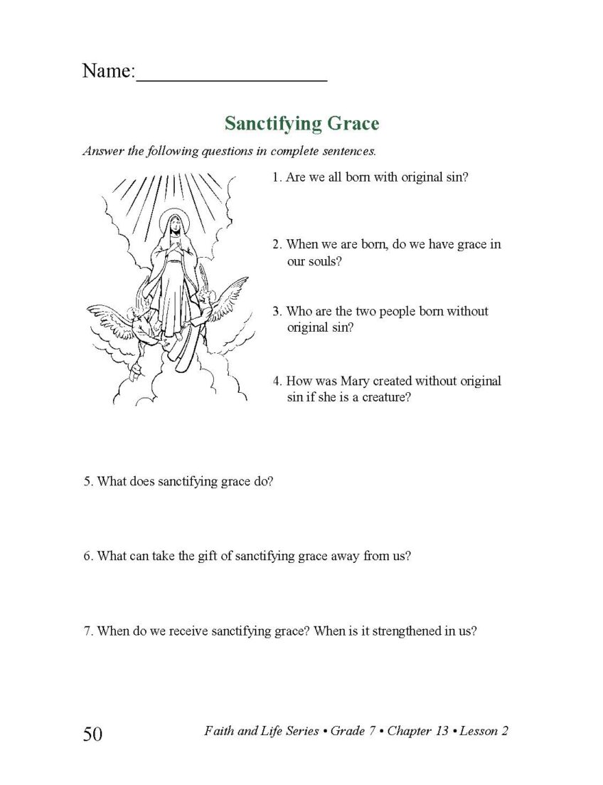 Faith and Life, Grade 7: The Life of Grace - Catholic Heritage Curricula