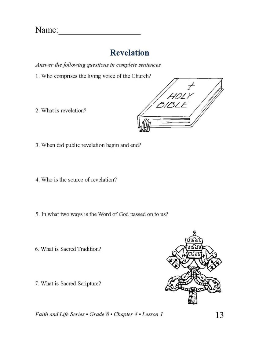 Faith and Life, Grade 8: Our Life in the Church - Catholic Heritage ...