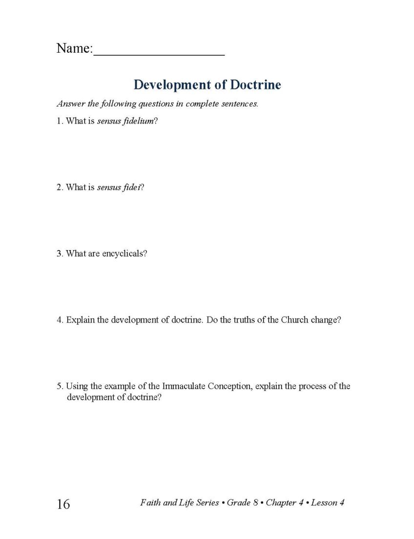 Faith and Life, Grade 8: Our Life in the Church - Catholic Heritage ...