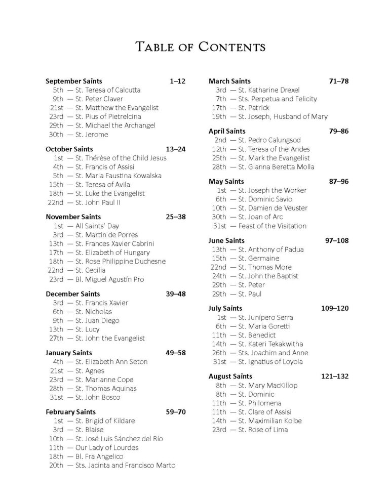 Coloring with the Saints - Catholic Heritage Curricula