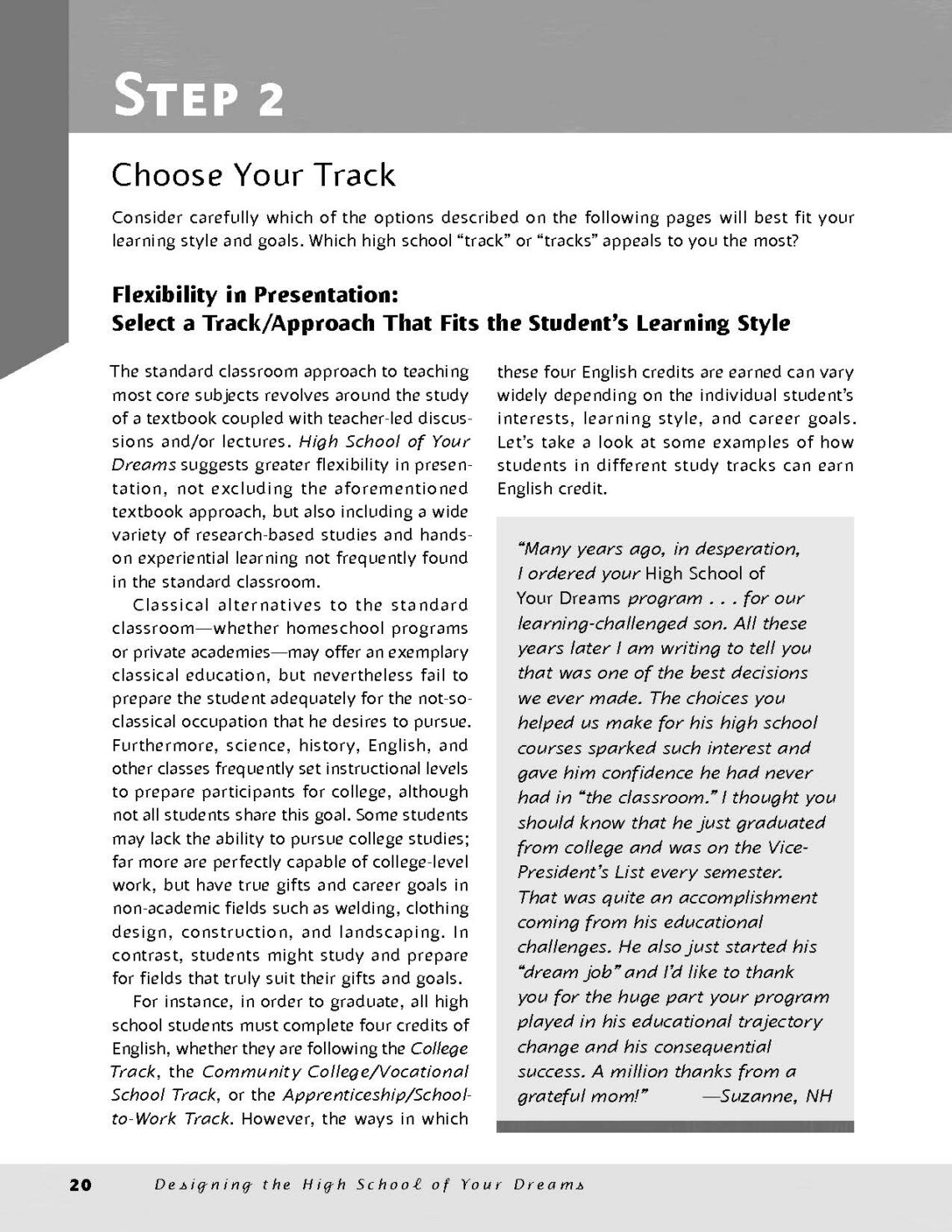 High School of Your Dreams Guidebook - Catholic Heritage Curricula