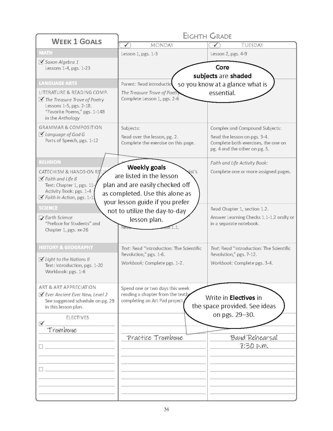 CHC Lesson Plans: Eighth Grade - Catholic Heritage Curricula