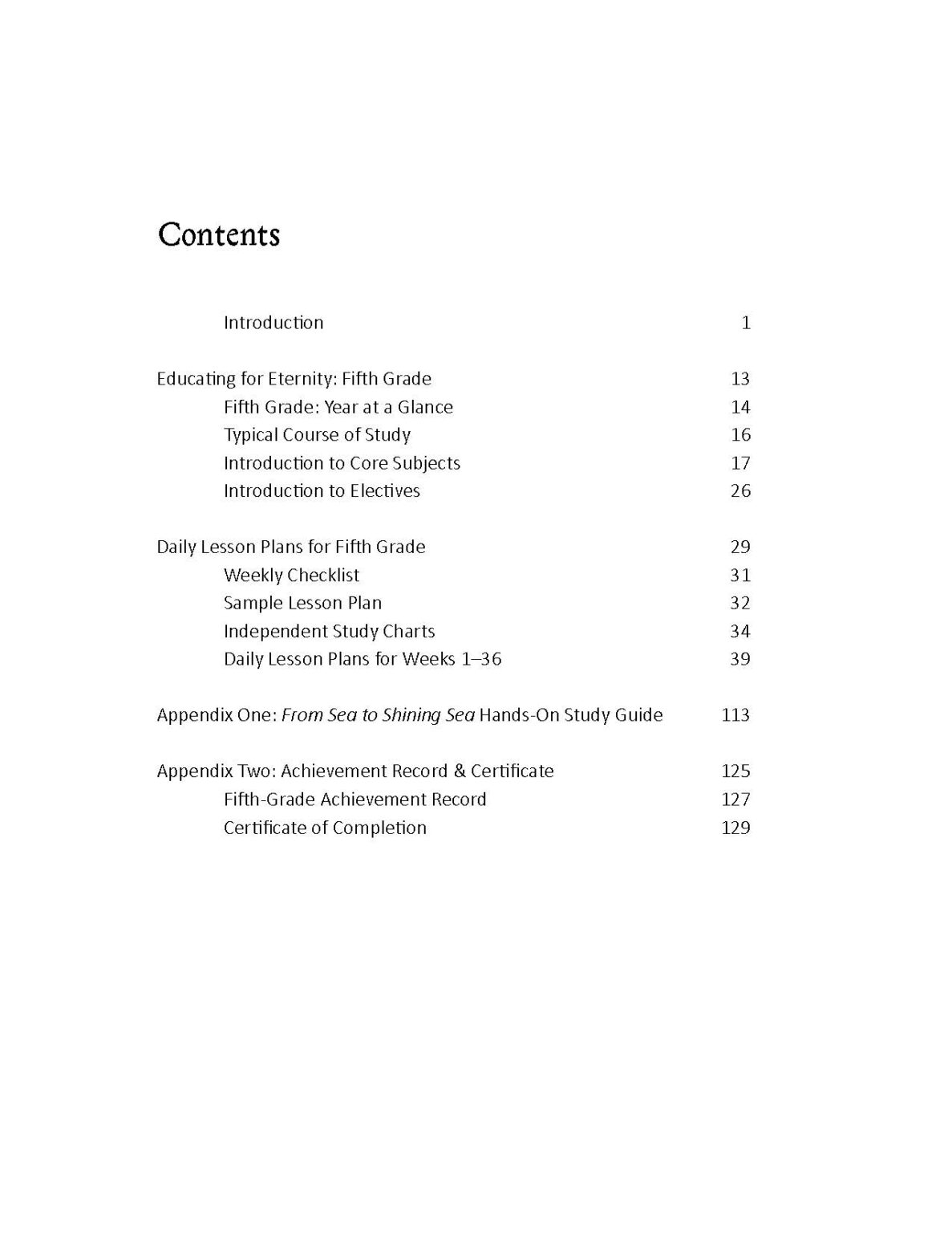 CHC Lesson Plans: Fifth Grade - Catholic Heritage Curricula