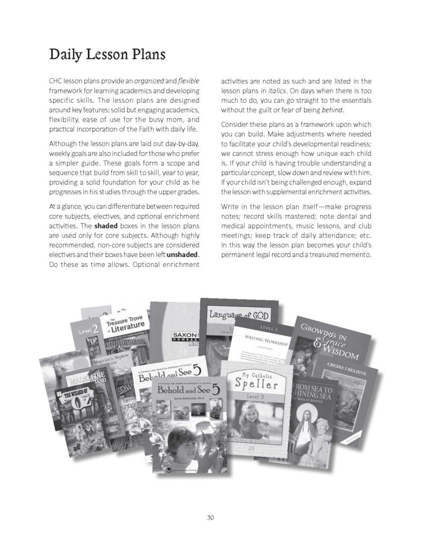 CHC Lesson Plans: Fifth Grade - Catholic Heritage Curricula