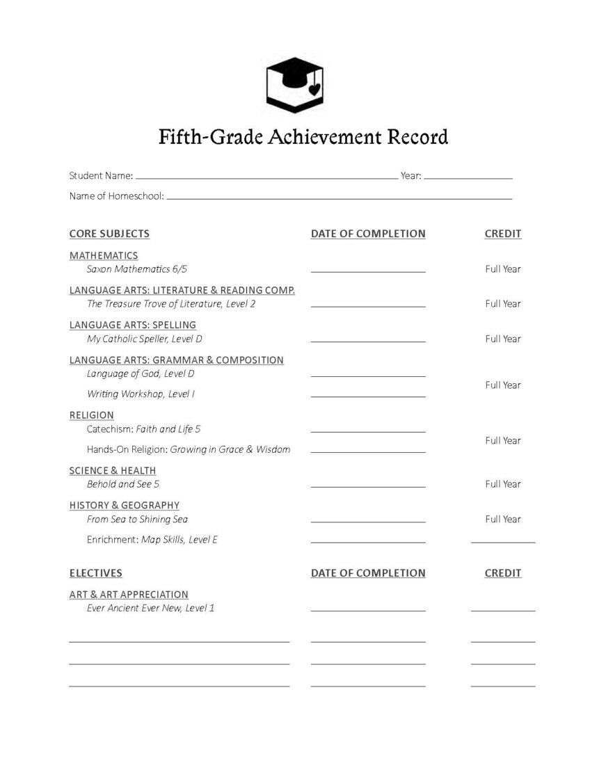 CHC Lesson Plans: Fifth Grade - Catholic Heritage Curricula