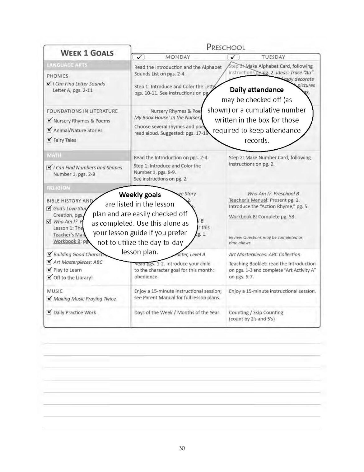 CHC Lesson Plans: Preschool - Catholic Heritage Curricula