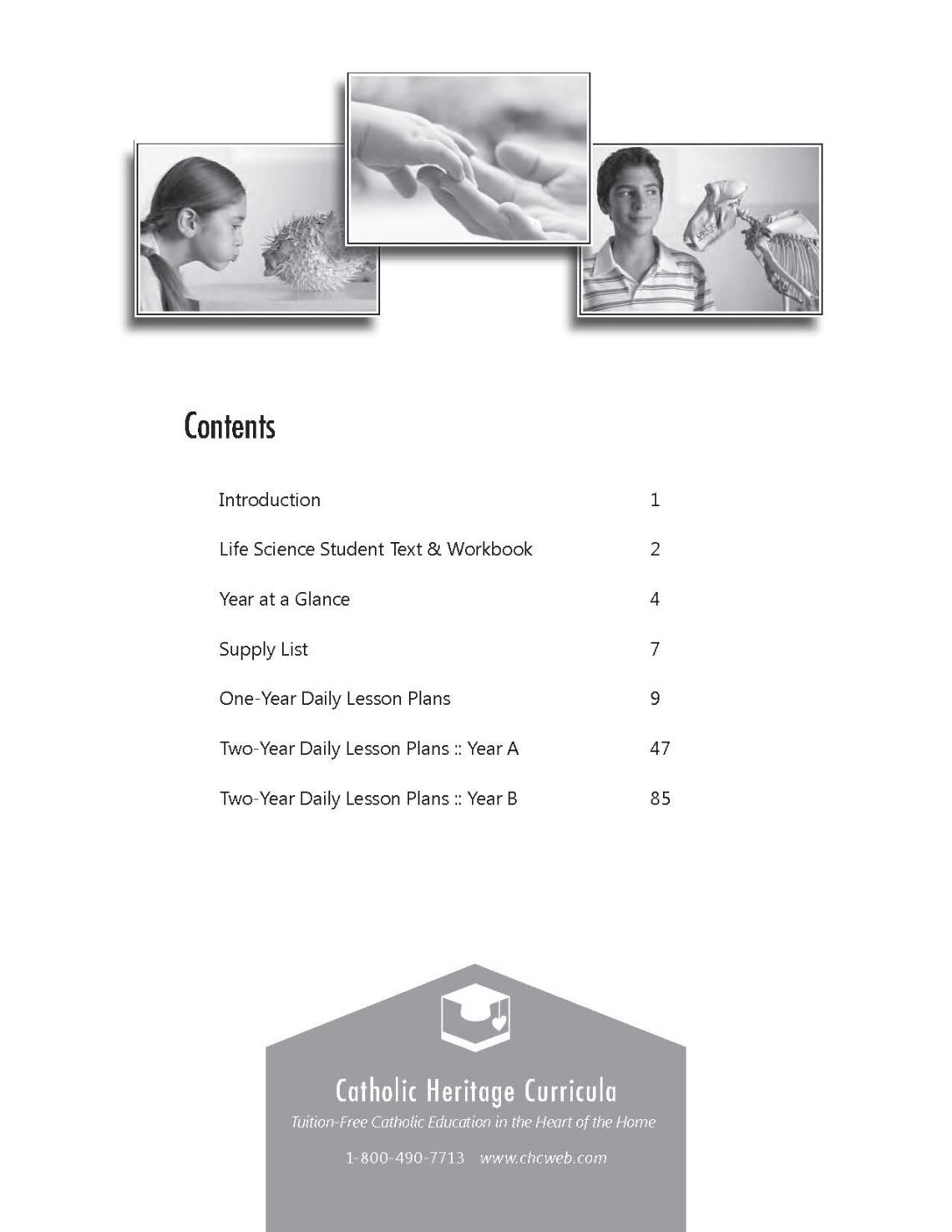 E-BOOK: Life Science Daily Lesson Plans - Catholic Heritage Curricula