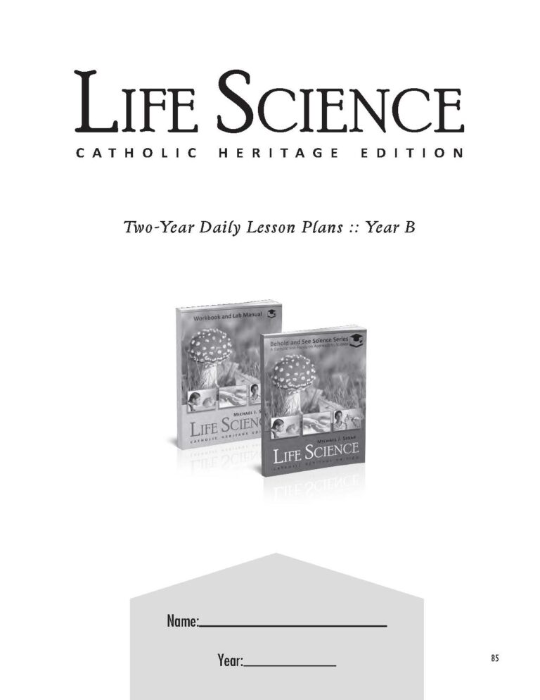 E-BOOK: Life Science Daily Lesson Plans - Catholic Heritage Curricula