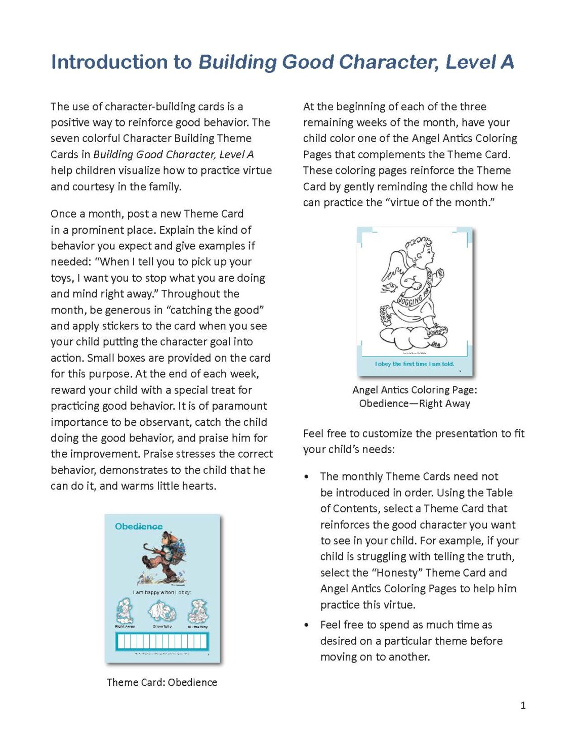 Building Good Character, Level A - Catholic Heritage Curricula