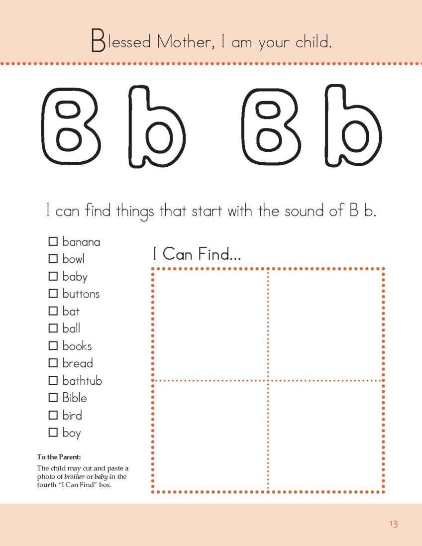 I Can Find Letter Sounds - Catholic Heritage Curricula