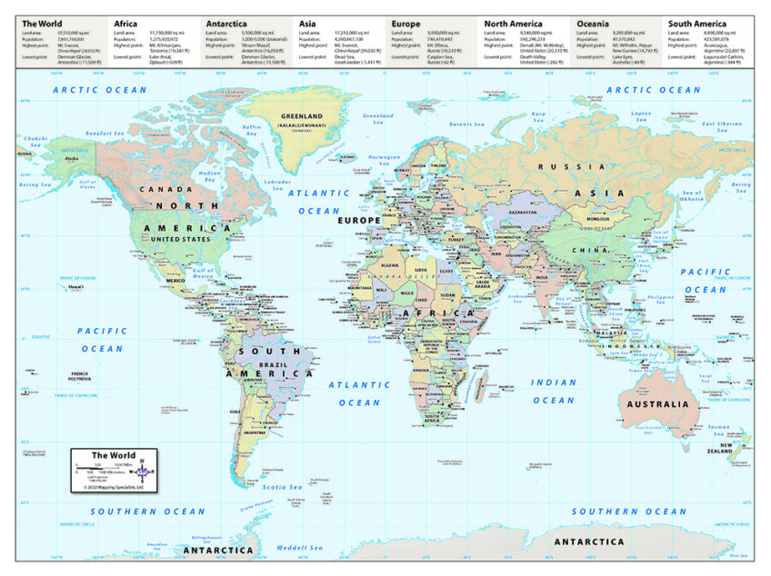 Folding World Map - Catholic Heritage Curricula