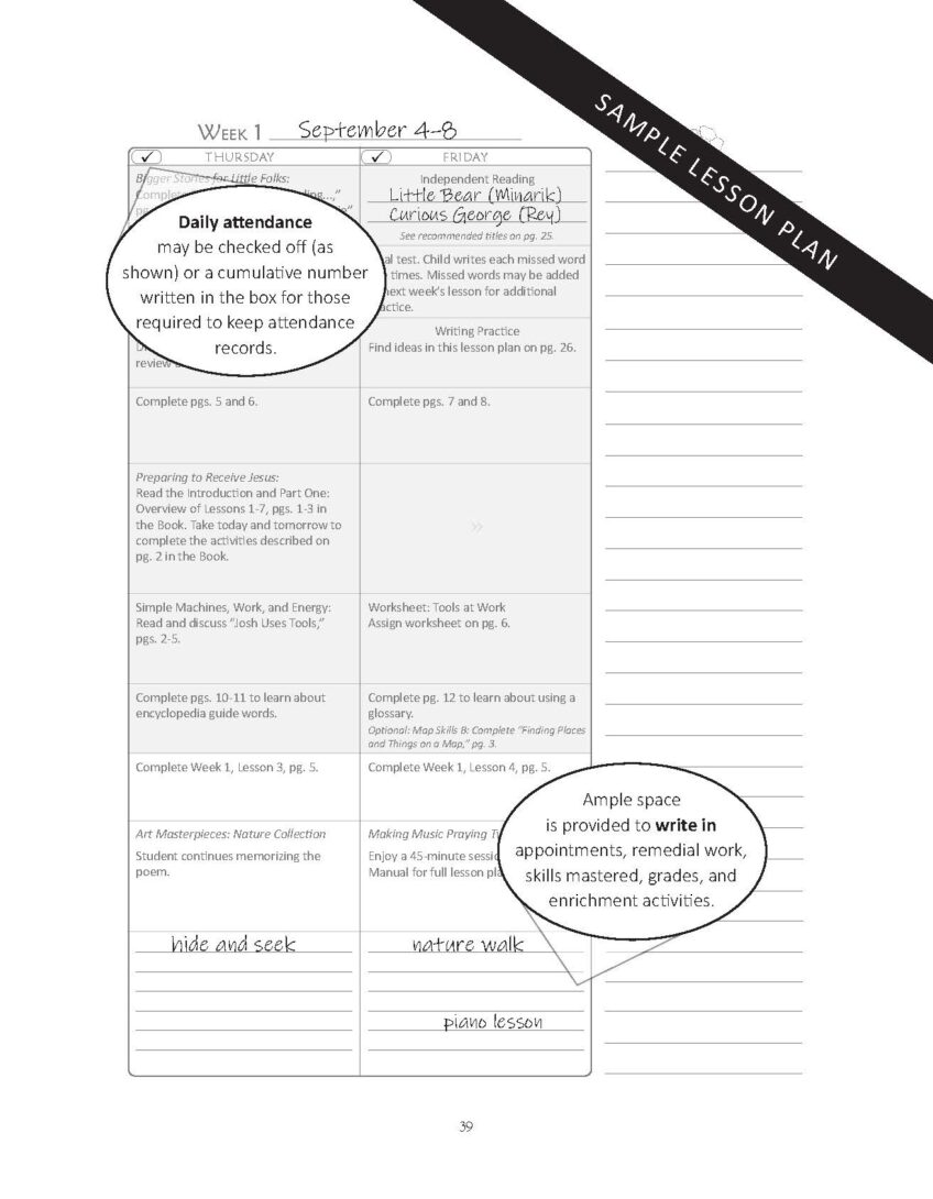 CHC Lesson Plans: Second Grade - Catholic Heritage Curricula